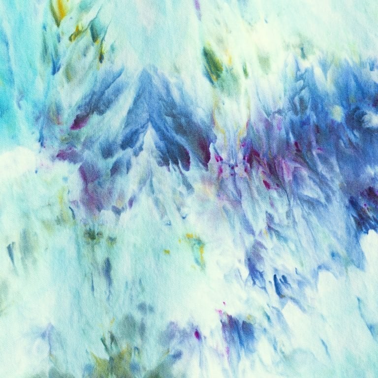 How to Ice Dye Fabric: easy beautiful DIY fabric just takes ice ...