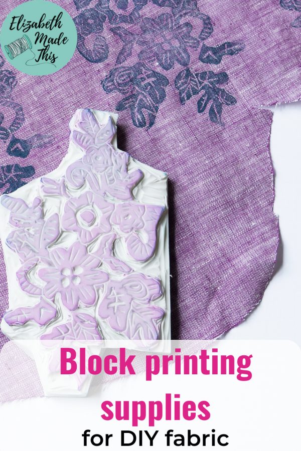Block printing supplies for DIY fabric - Elizabeth Made This