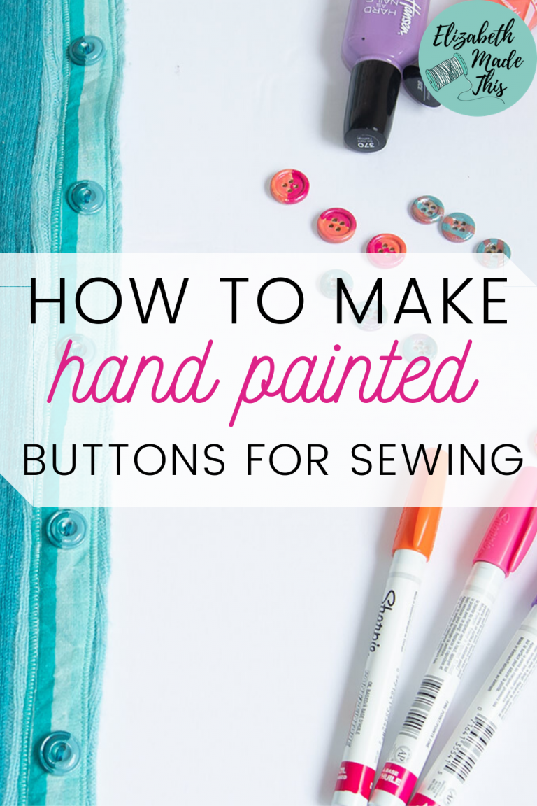 How to make your own hand painted buttons - Elizabeth Made This