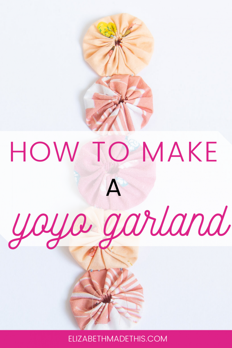 How to make a fabric yoyo and pretty up your scraps - Elizabeth Made This