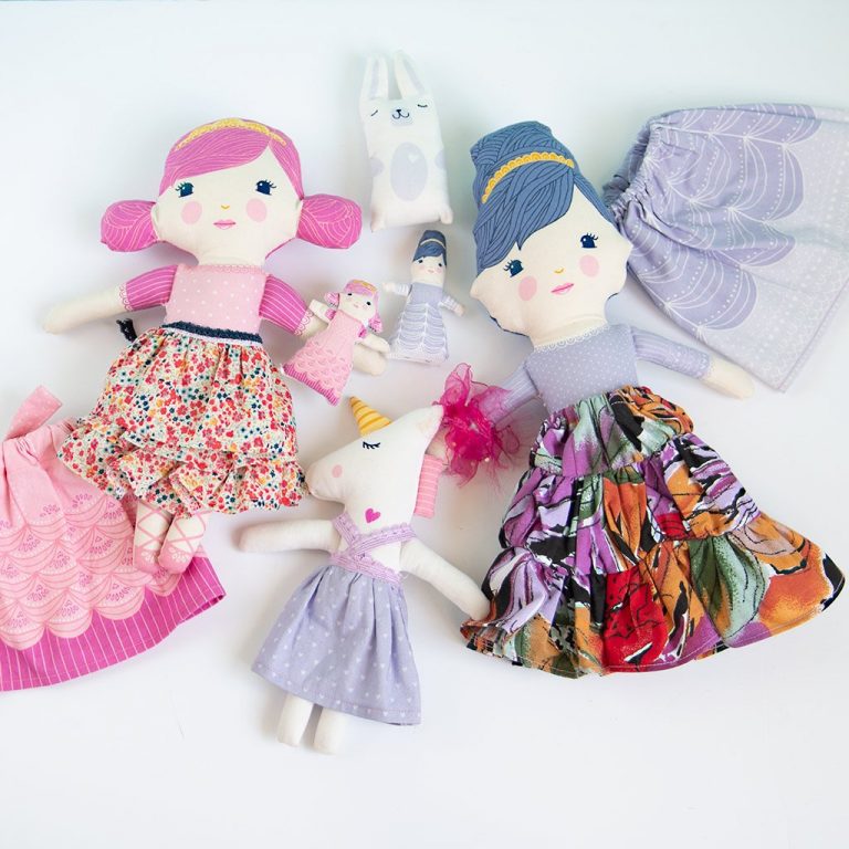 How to sew a doll with adorable doll panels - Elizabeth Made This