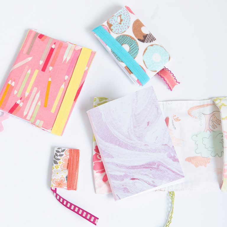 Quickie project: how to make a notebook {+ bonus fabric notebook cover ...