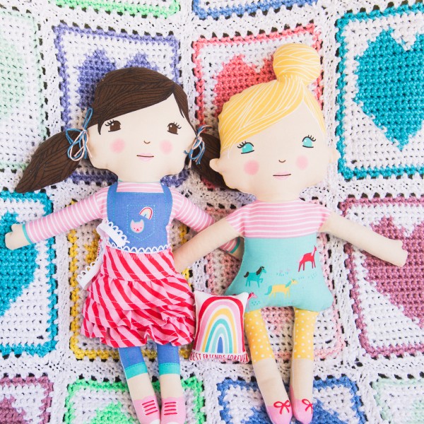 How to sew a doll with adorable doll panels - Elizabeth Made This