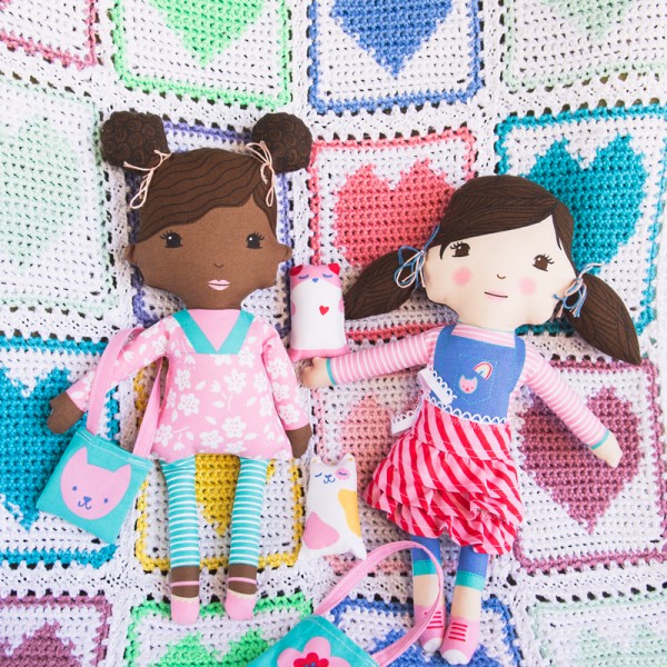 How to sew a doll with adorable doll panels - Elizabeth Made This